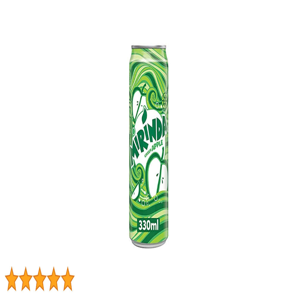 MIRINDA GREEN APPLE CAN 330ML - Saifee Candy